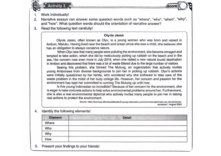 Contoh Narrative | PDF