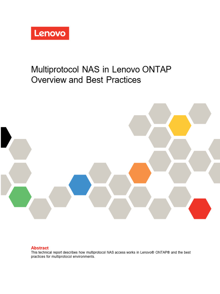 Multiprotocol Nas in Lenovo Ontap Overview and Best Practices | PDF | Cache (Computing ...