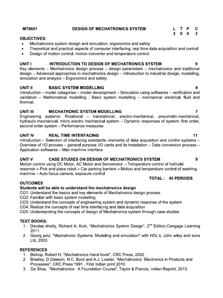 (MT8601) DMS Syllabus | PDF