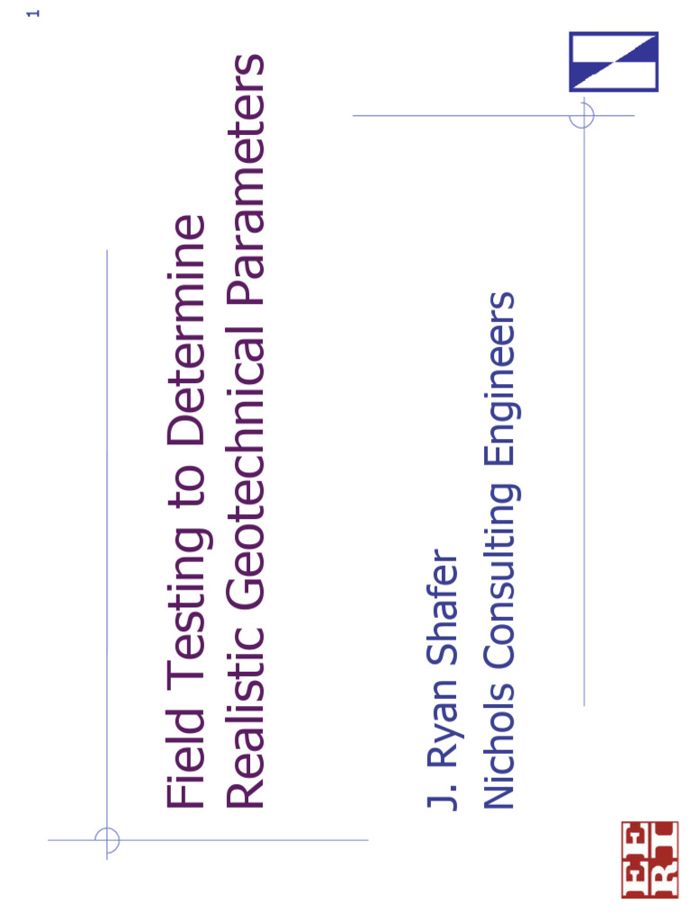 Field Testing To Determine Geotechnical Parameters | PDF | Geotechnical ...