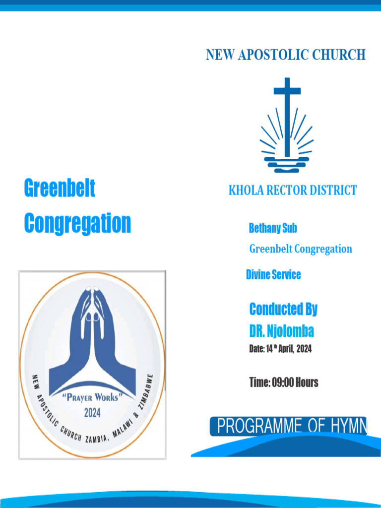 GREENBELT DR'S PROGRAM | PDF | Worship | Christian Worship And Liturgy