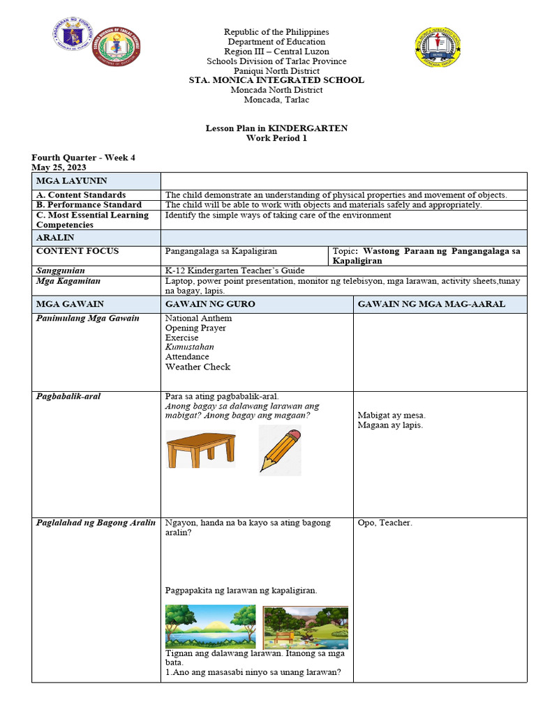 COT Week 4 Fourth Quarter DLP Helen Final | PDF