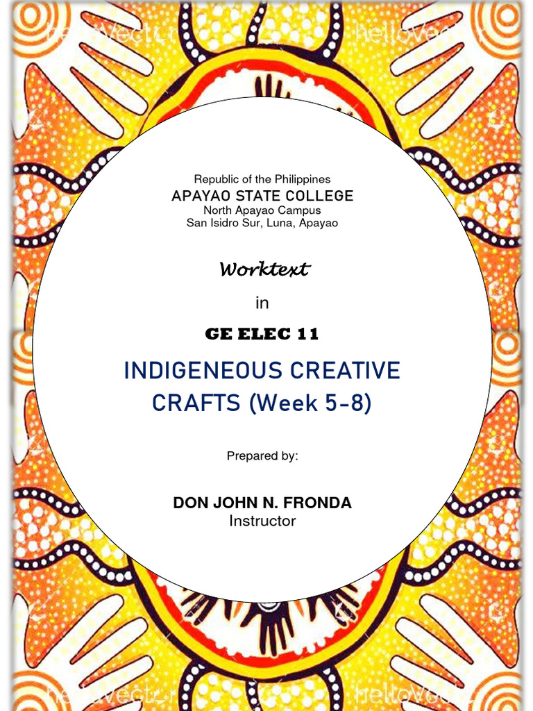 Ge Elec 11 Week 5-8 Lessons | PDF | Basket Weaving | Pottery