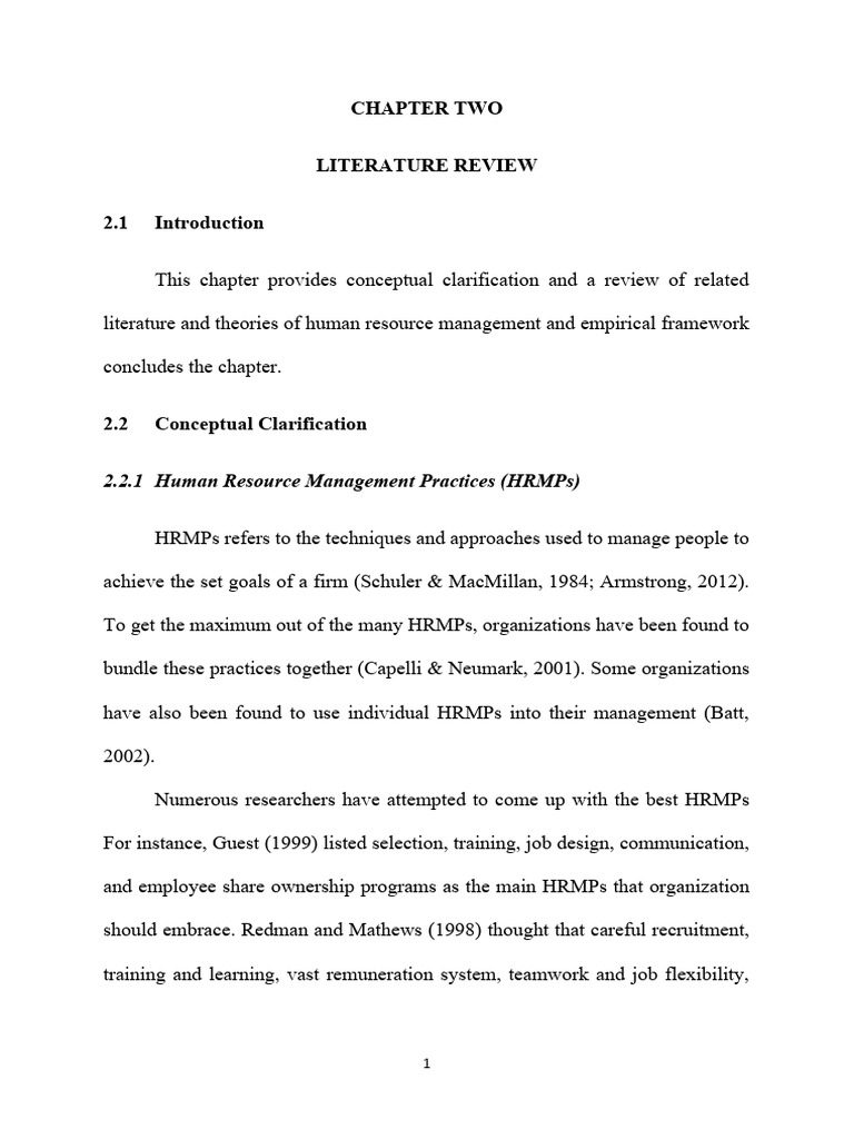 Chapter Two | PDF | Human Resource Management | Performance Appraisal