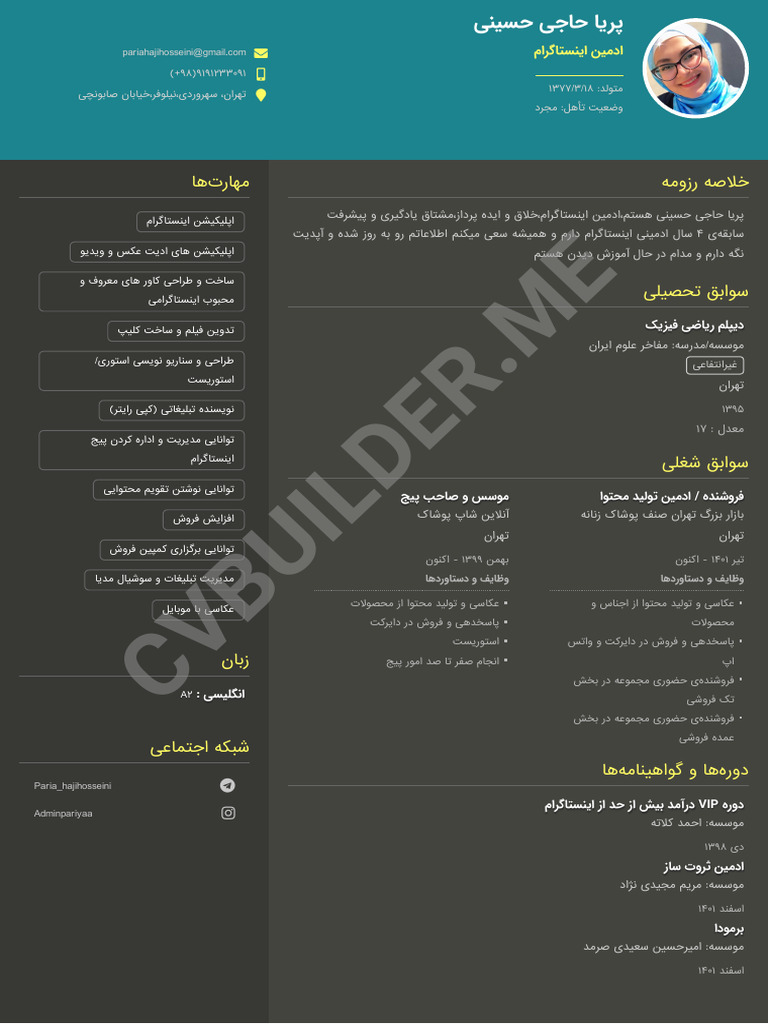 MyResume-745 (WWW Cvbuilder Me) | PDF