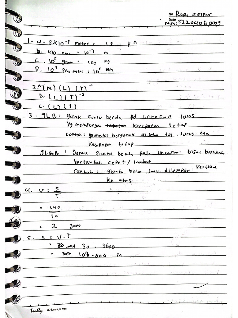 Fisika Dasar Rafi | PDF