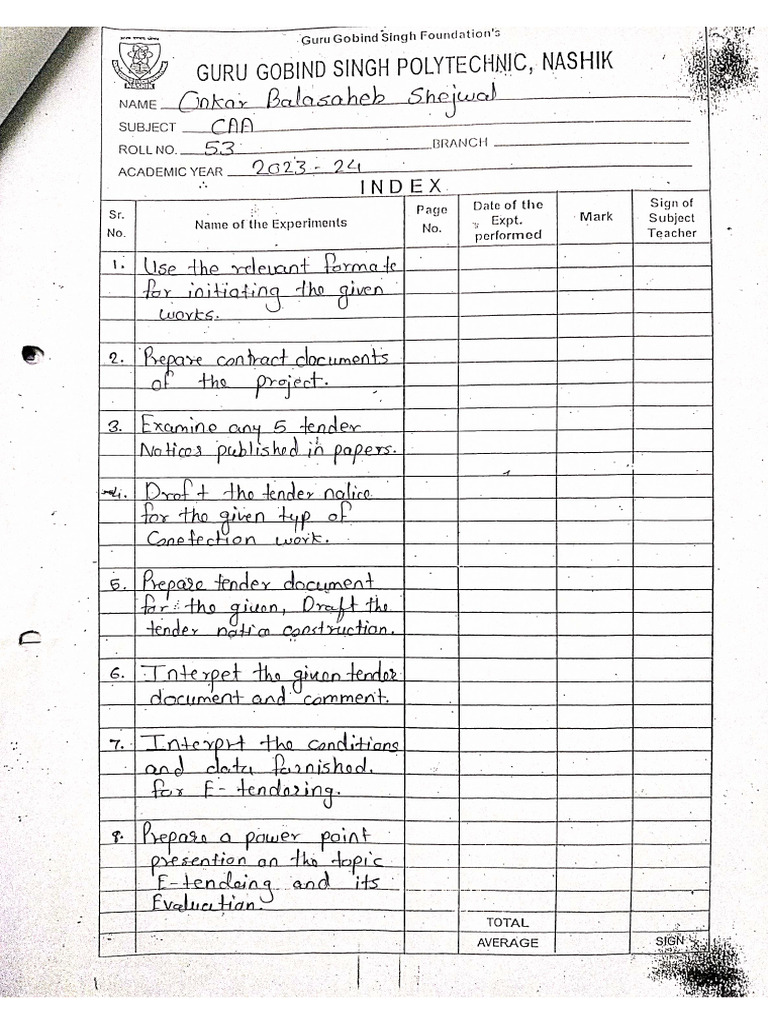 CAA Practicals | PDF