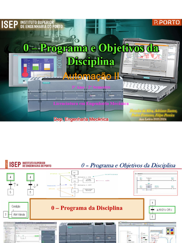 0 - Programa e Objetivos Da Disciplina | PDF | Engenharia | Engenharia Mecânica