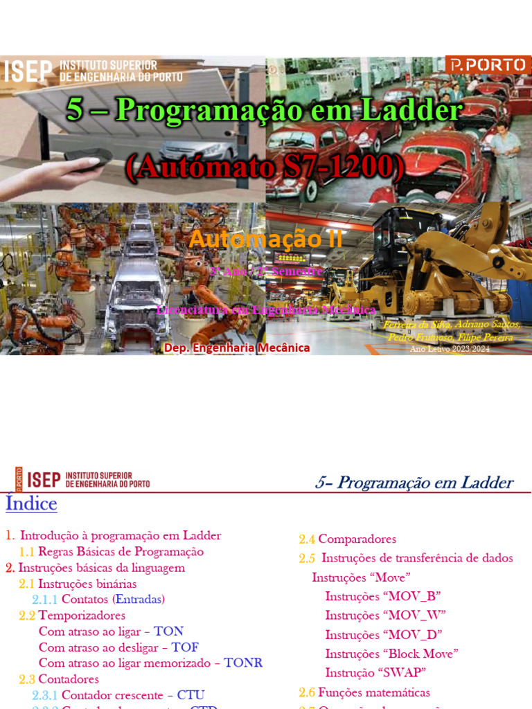 5 - Programação em Linguagem Ladder | PDF | Engenharia da Computação ...