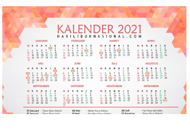 Kalender 2021 | PDF