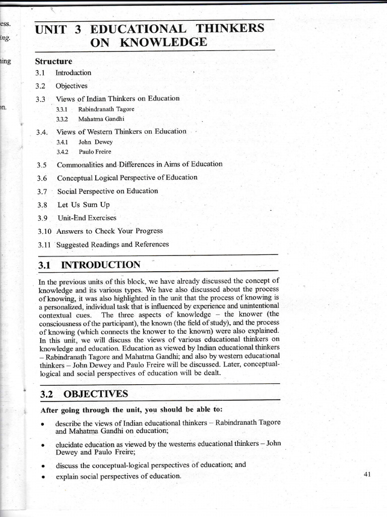 Educational Thinkers On Knowledge | PDF