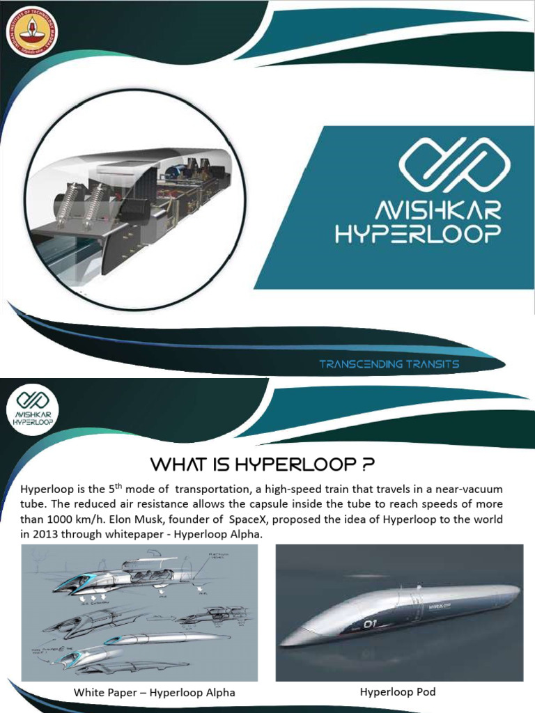 Team Brochure - Avishkar Hyperloop | PDF | Hyperloop | Elon Musk