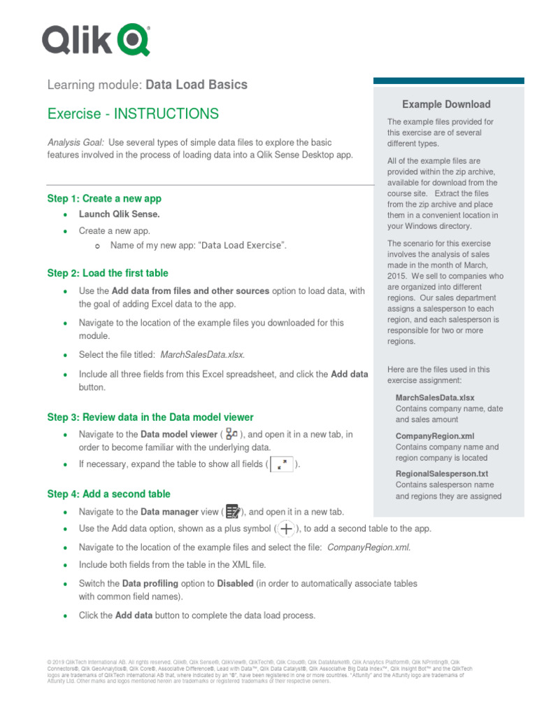 DataLoadBasics_Exercise | PDF | Microsoft Excel | Computing