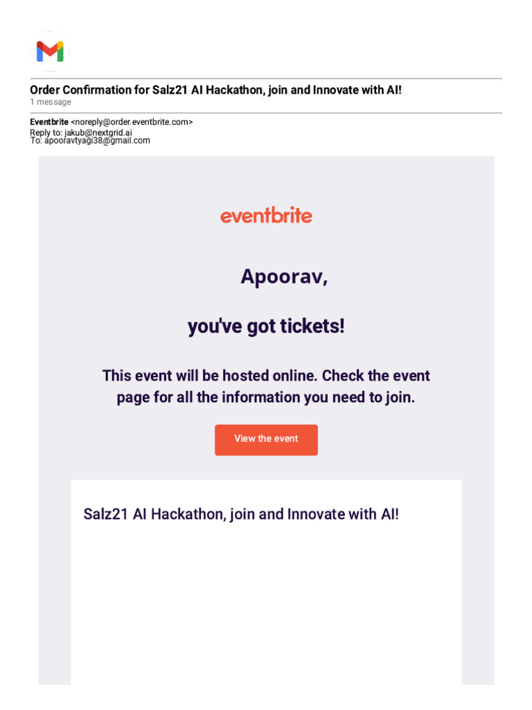 Hackathon Ashwani Salz Invitation 3 | PDF