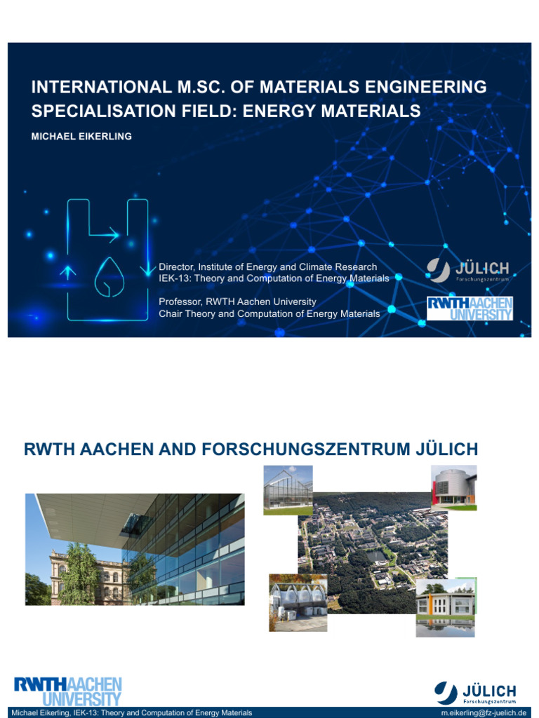 Energy_Materials rwth | PDF | Physical Sciences | Applied And Interdisciplinary Physics