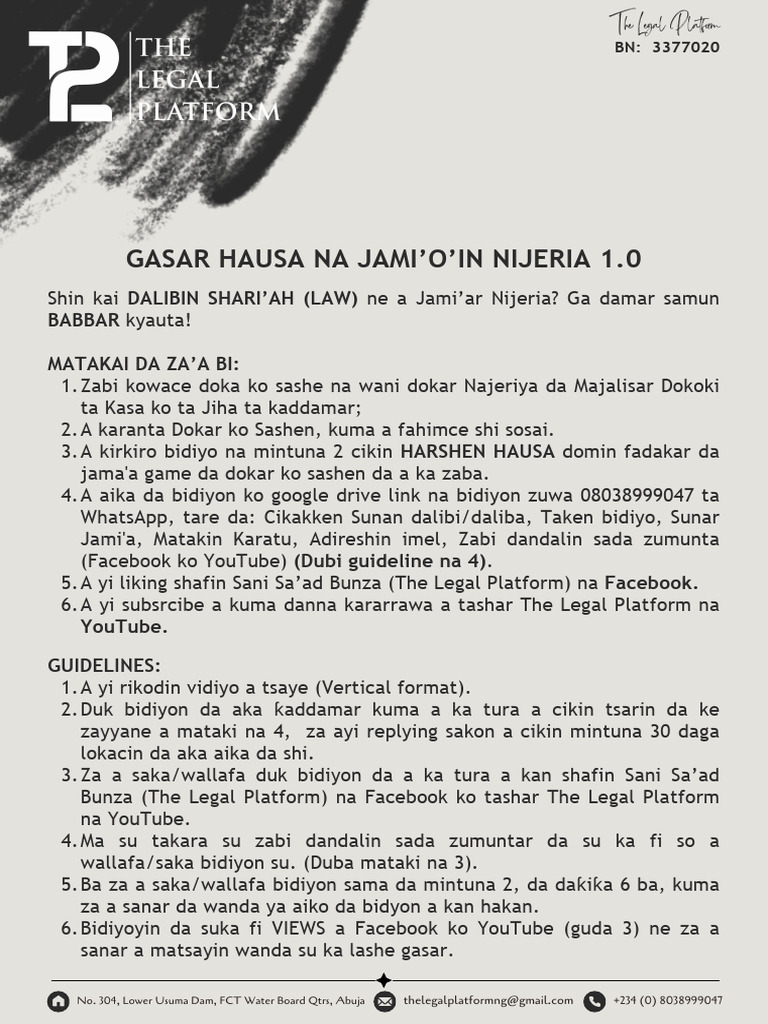 Gasar Bidiyo na Jami'o'in Nijeria | PDF