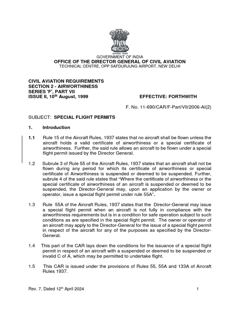 D2F-F7 (R7 April2024) | PDF | Aircraft | Flight Test