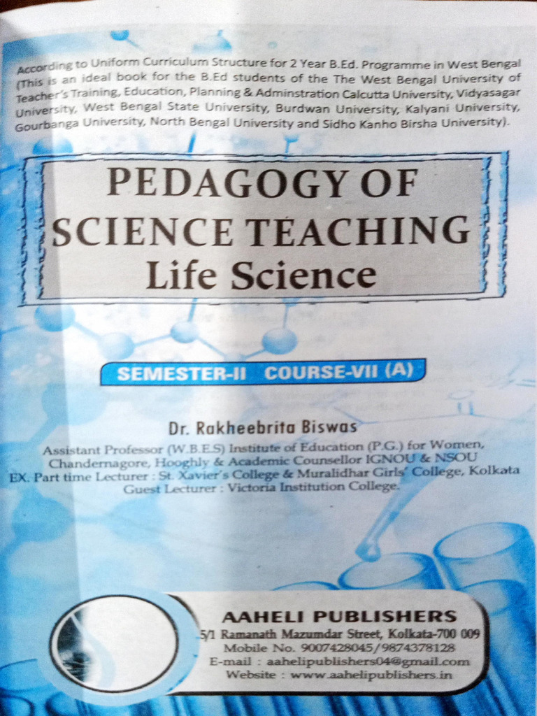 Pedagogy of Life Science PDF | PDF