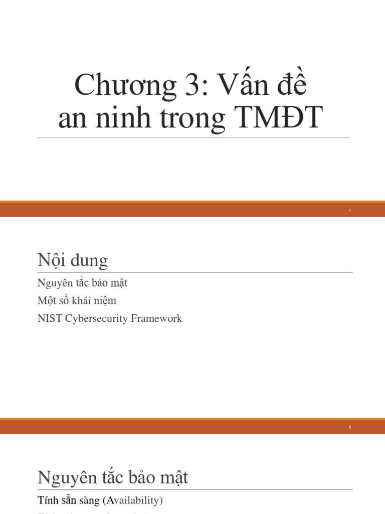 Chương 3 Vấn đề an ninh trong TMDT | PDF