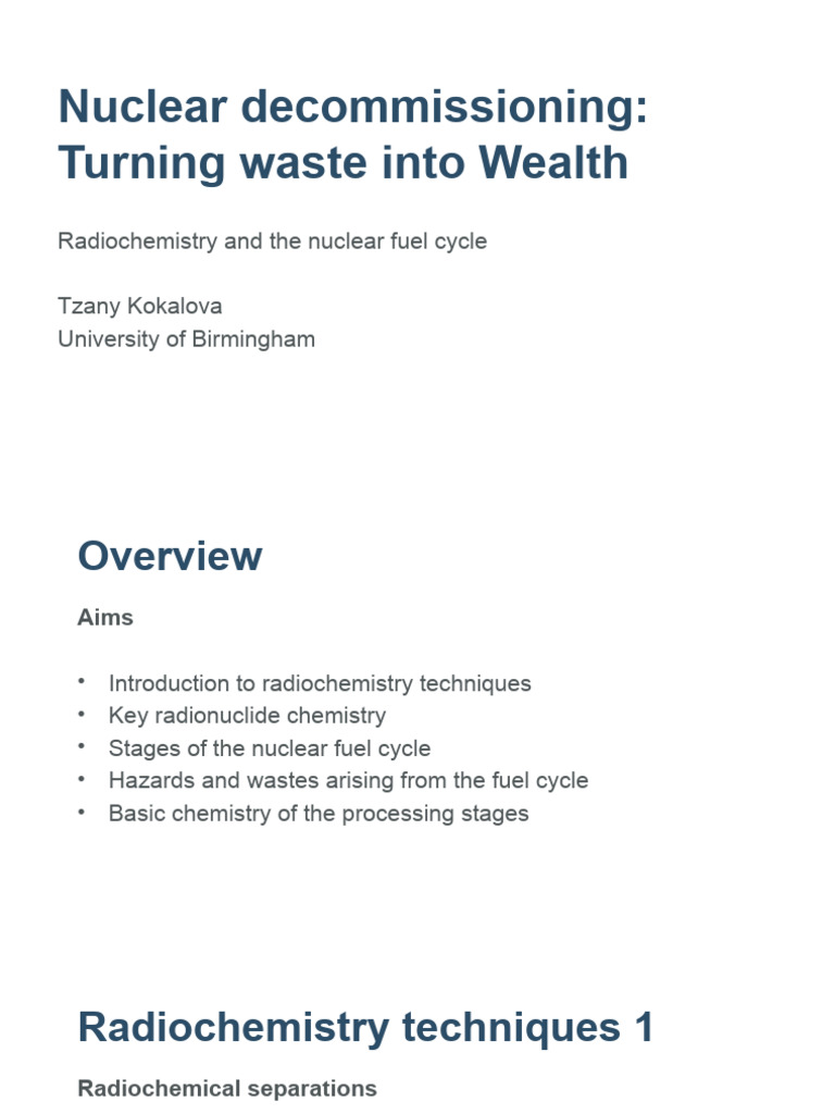 w2w radiochemistry | PDF | Nuclear Fuel | Enriched Uranium