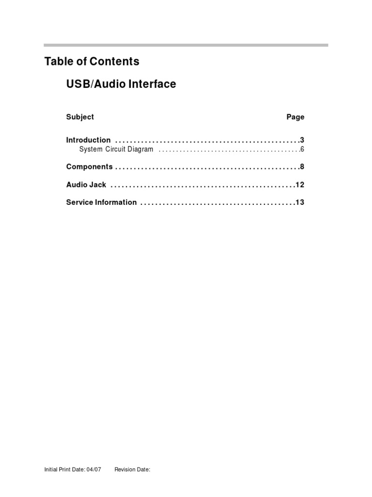 04b USB-Audio Interface | PDF | Usb | I Pod