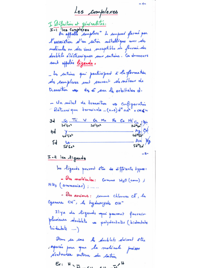 Complexes 1 Pdf