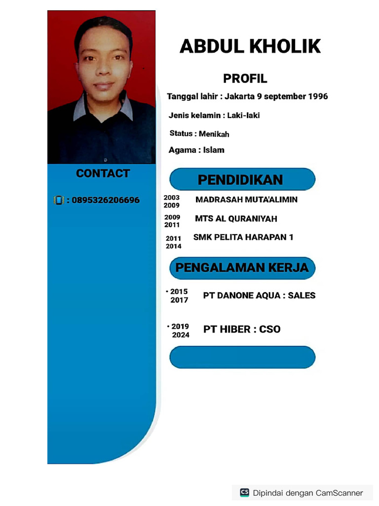 CV. Abdul Kholik | PDF