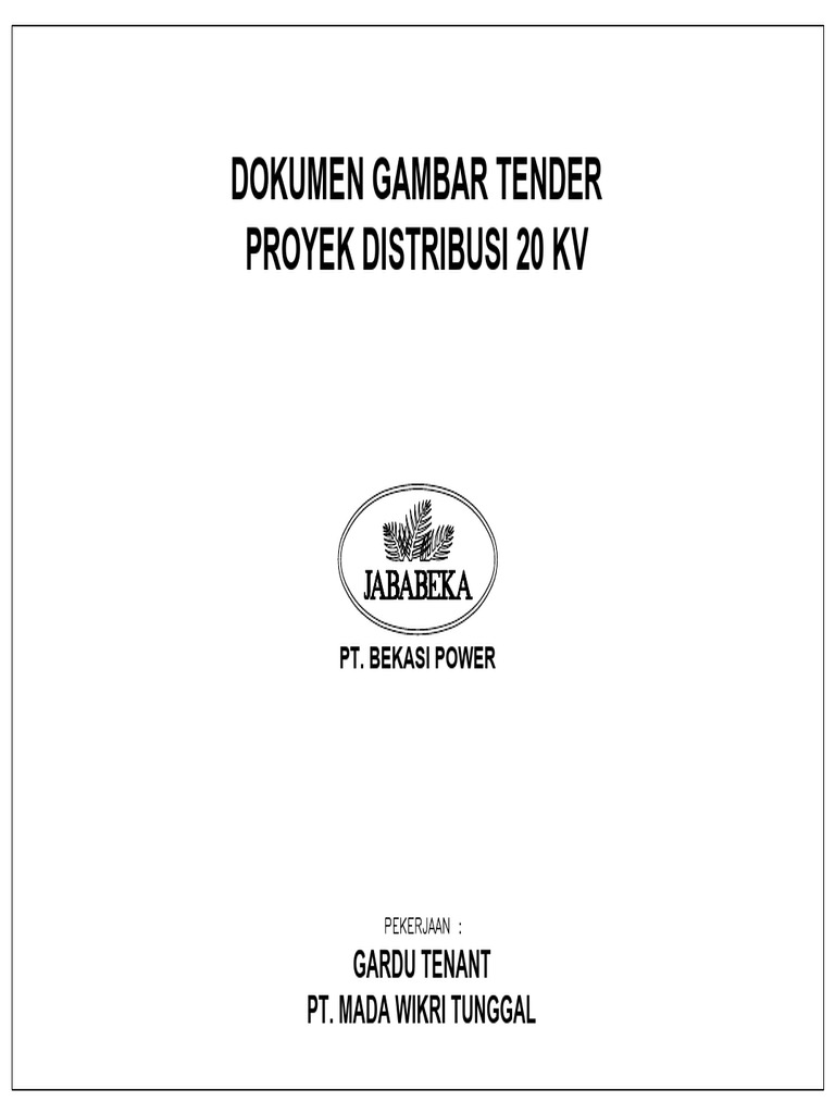 Final Drawing Gardu Pelanggan PT. Mada Wikri Tunggal | PDF