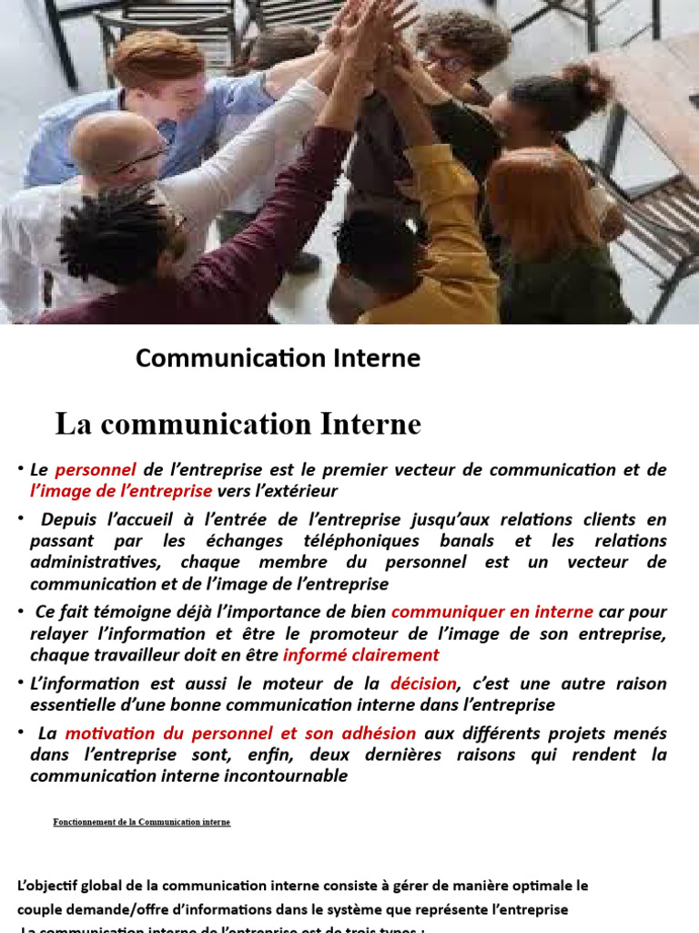 Importance de la Communication Interne | PDF | la communication | Business