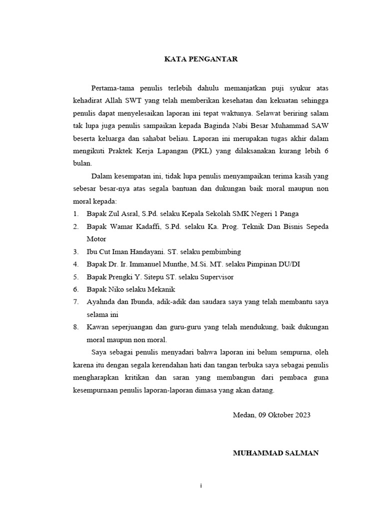 Laporan M. Salman | PDF | Teknologi & Rekayasa