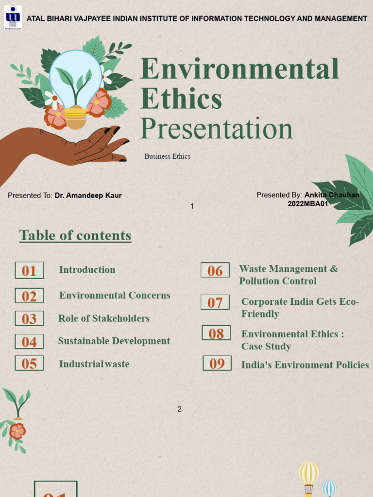 Environmental Ethics and Sustainable Practices | PDF | Sustainability ...