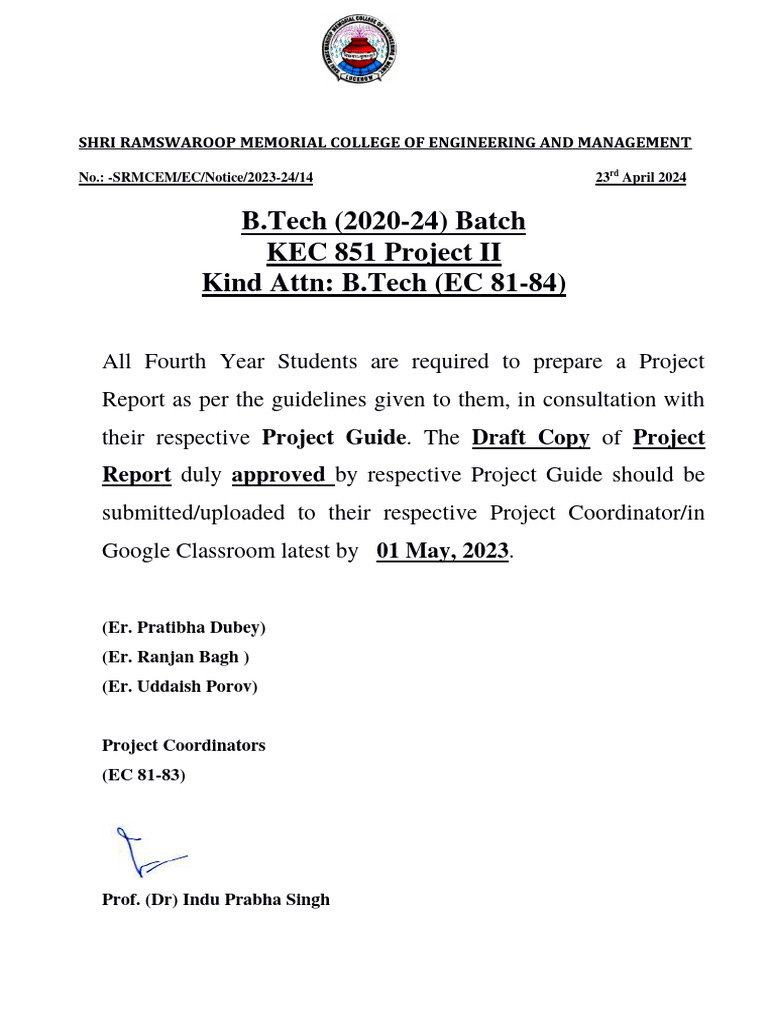 B.Tech Project Report Submission | PDF