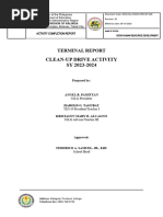 Clean-Up Drive Activity Design Template | PDF