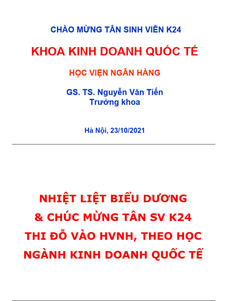 Khoa KDQT - HVNH | PDF