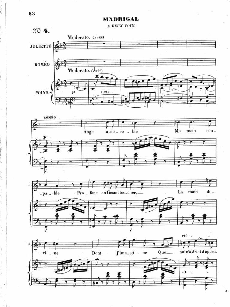 Gounod, Ange Adorable | PDF