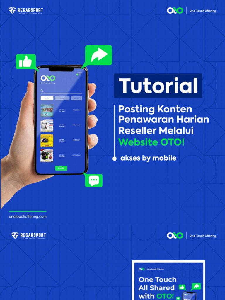 Tutorial Posting Konten Penawaran Harian Reseller Melalui Website Oto | PDF