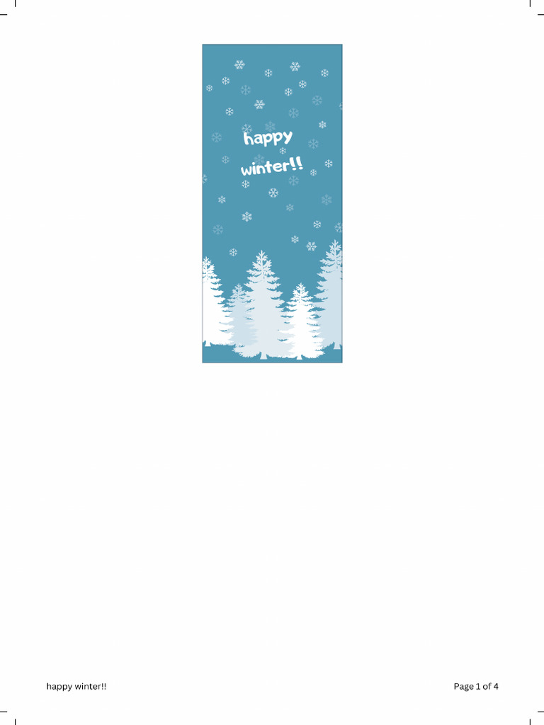 Happy Winter!! | PDF