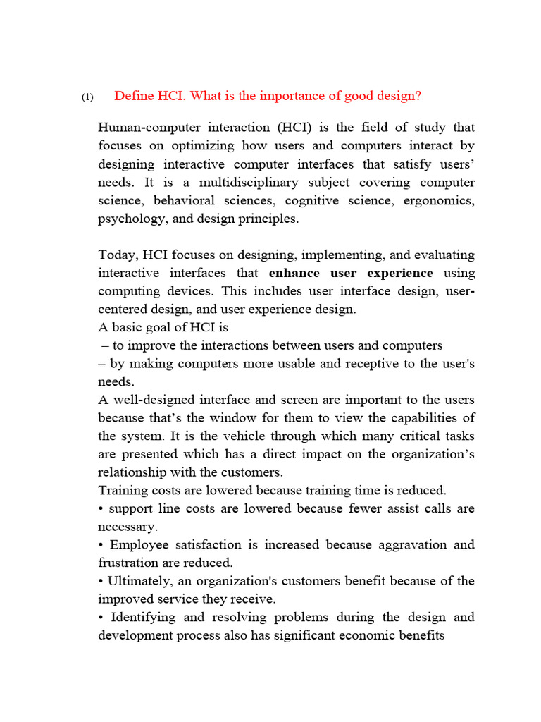 Que Final | PDF | Human–Computer Interaction | Graphical User Interfaces