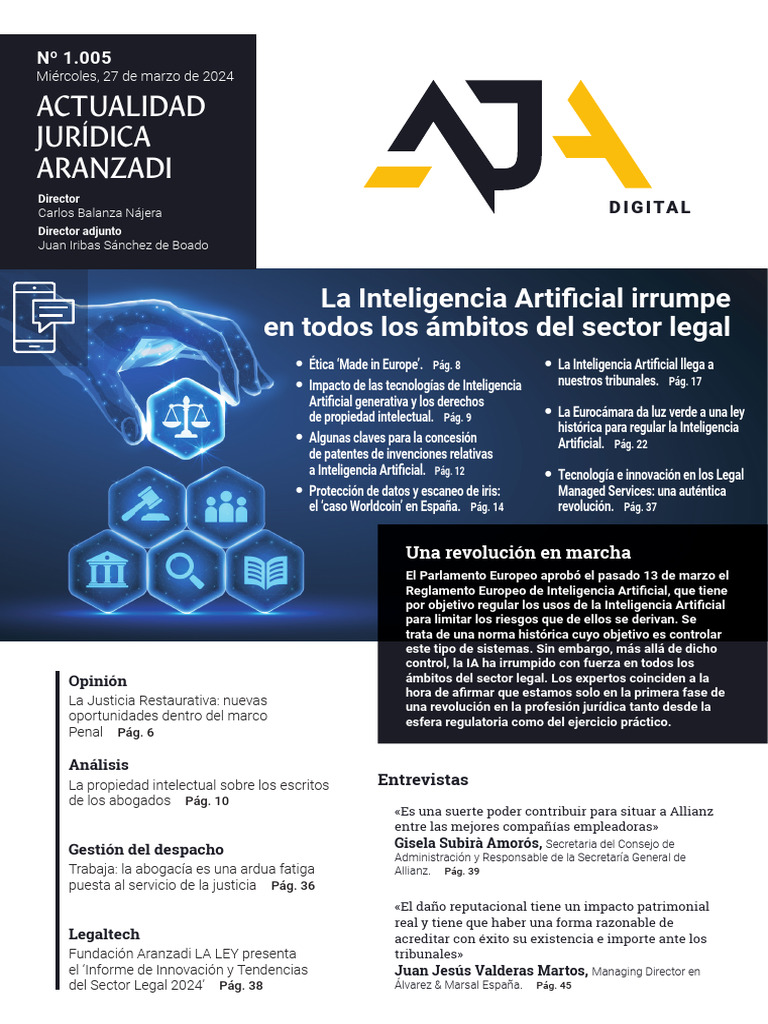 AI - Legal Revista AJA 1005 | PDF | Inteligencia artificial ...