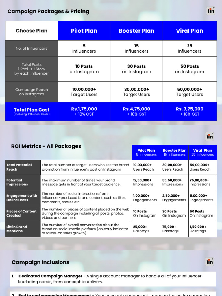Pricing, Deliverables and ROI | PDF | Computer Mediated Communication | Internet