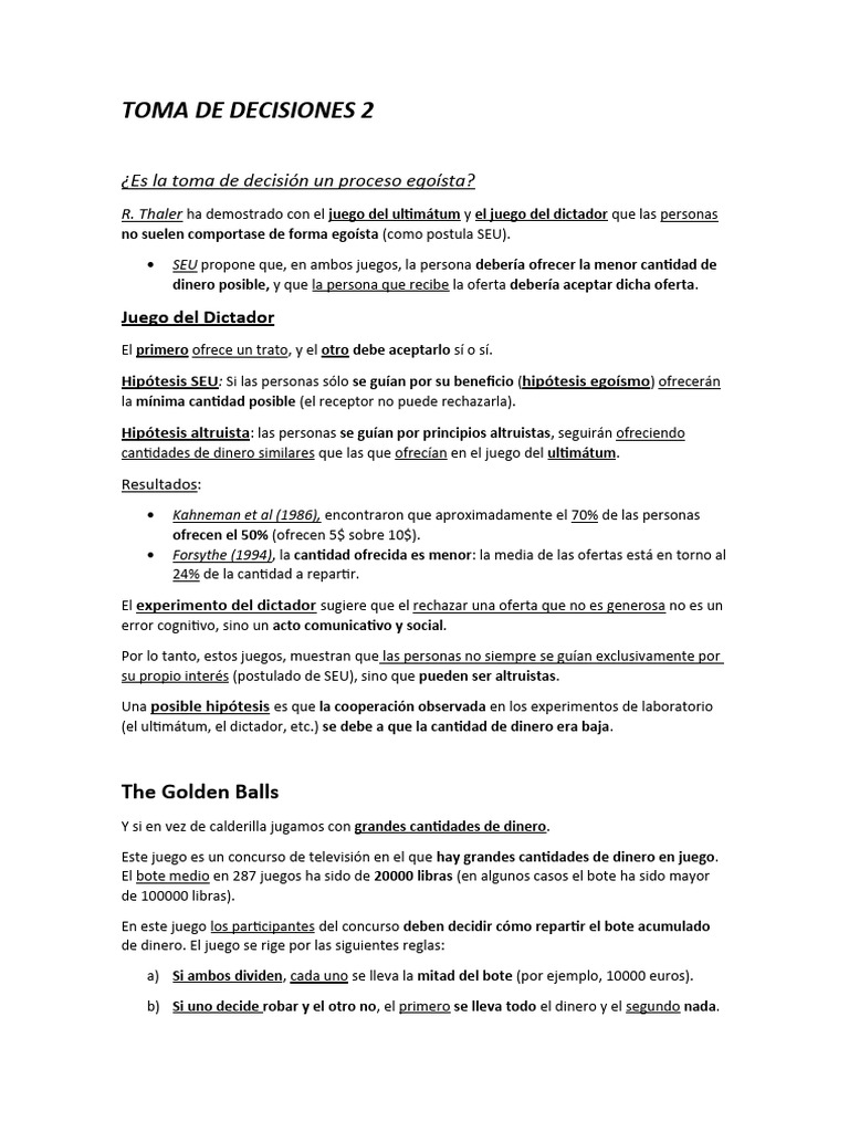Toma de Decisiones 2.B | Descargar gratis PDF | Ciencias del ...