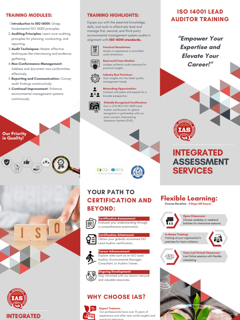 IAS LA 14001 Training Brochure | PDF | Audit | Expert