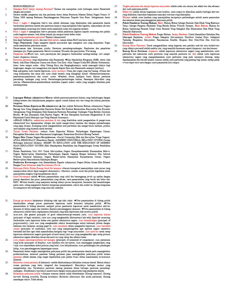 Matteri Utts Hukum Perizinan | PDF