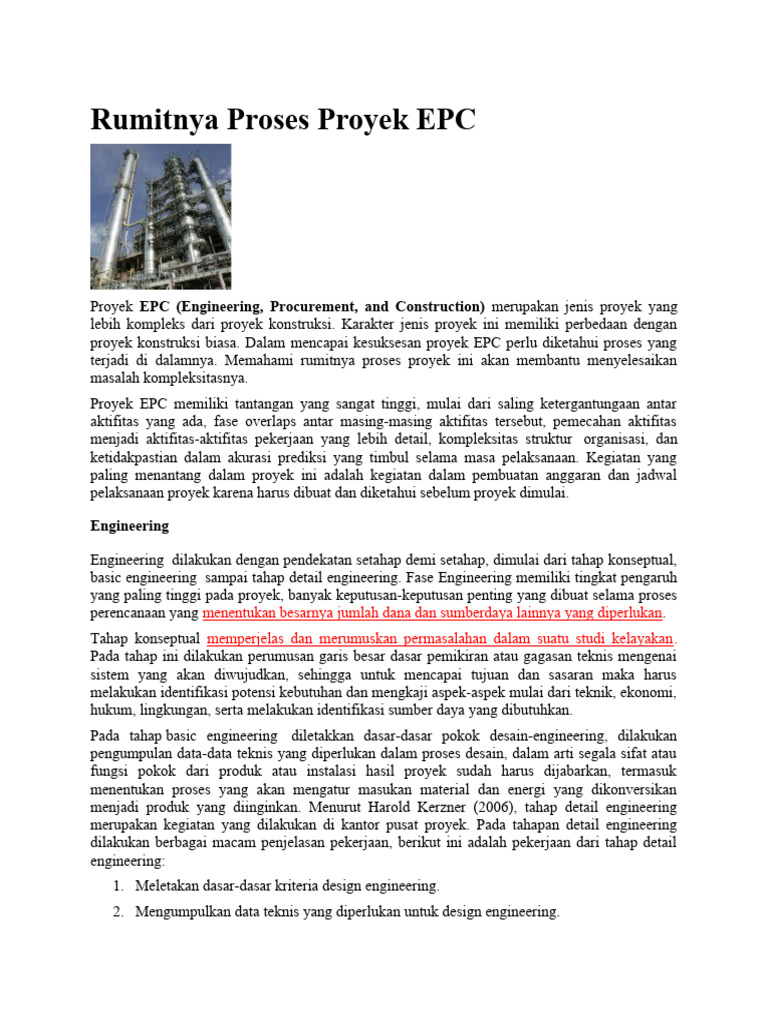Proses Proyek EPC | PDF