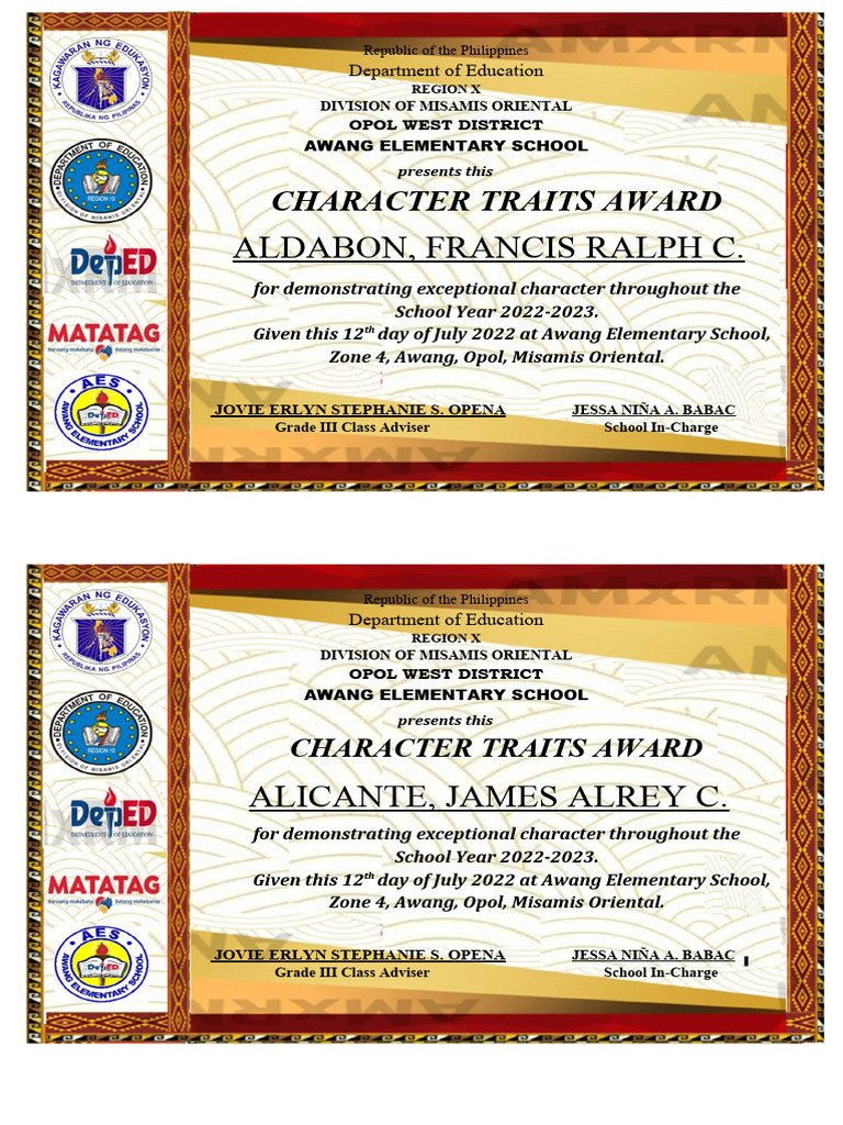 CHARACTER CERT | PDF | Governance | Government Related Organizations