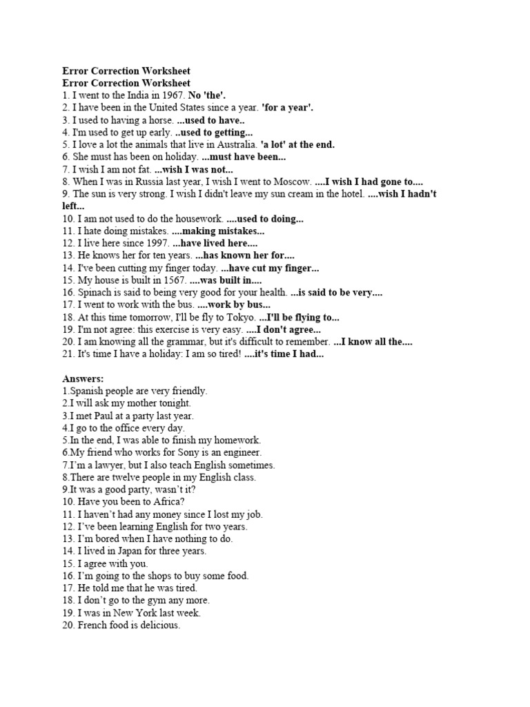 Sentence Correction | PDF | Travel | Home & Garden