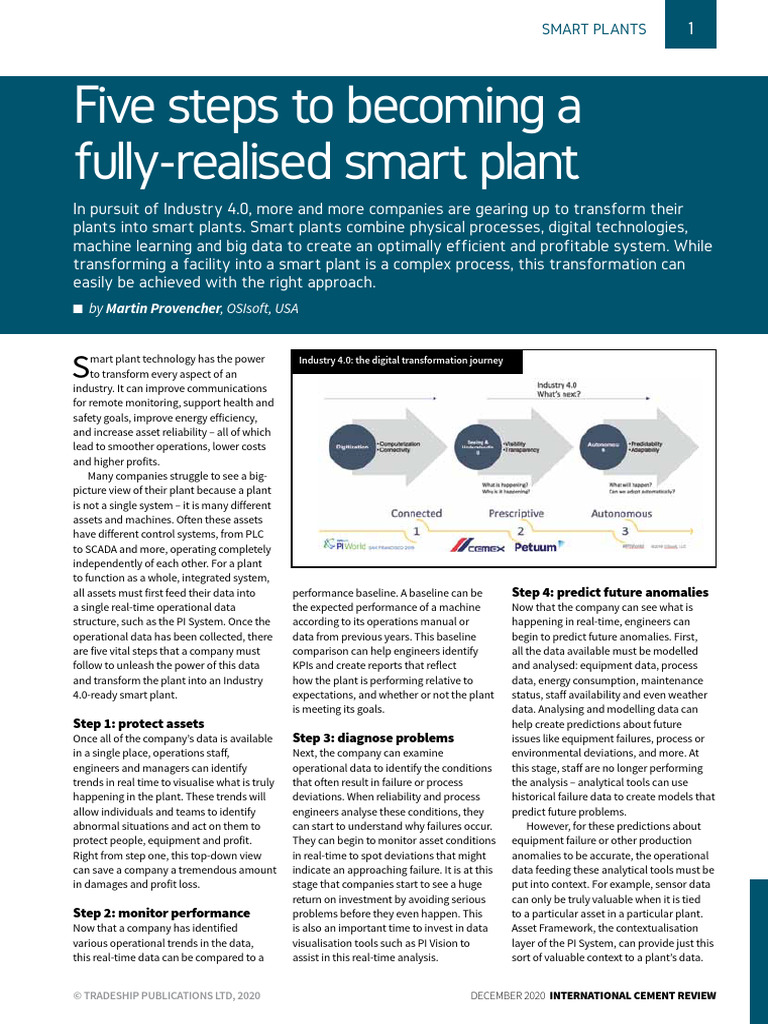 5 Steps To Smart Factory Cemex | PDF | Artificial Intelligence ...