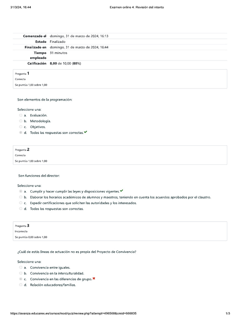 Examen Online DEI U4 - Intento 1 | PDF