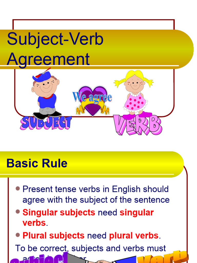 Verb Subjagree | PDF | Grammatical Number | Verb