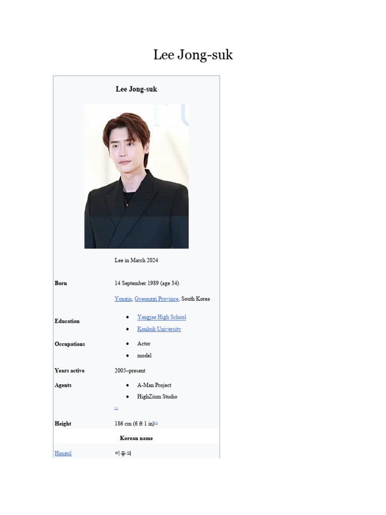 Lee Jong-Suk | PDF